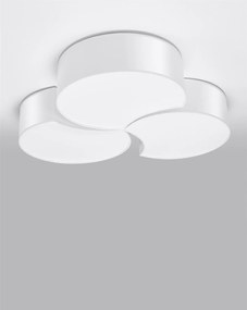 Stropní svítidlo Circle, 3x bílé plastové stínítko, (bílý plast), o