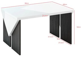 Prospero Konferenční stolek TRIP Barva: 60cm k350/bílý lesk