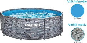 Marimex | Bazén Marimex Florida 3,05x0,91 m s pískovou filtrací - motiv KÁMEN | 19900100