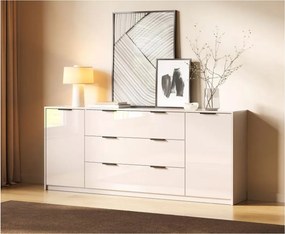 Komoda Roma Color 2 dveře 3 šířky 2,0m kašmírový lesk