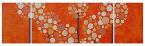 Obraz - Oranžový les (170x50 cm)