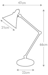 Elstead PV-TL-AB - Stolní lampa PROVENCE 1xE27/60W/230V