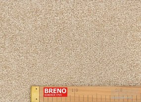 Breno Metrážový koberec GROOVE 830 béžový, šíře 400 cm, Béžová