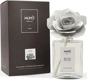 Muhà Rose difuzér s dřevěnou růží Fiori di Cotone Objem: 200 ml