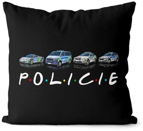 Polštář Policie (Velikost: 55 x 55 cm)