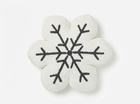 Dekorační polštářek SNOWFLAKE 35x35 cm, bílý