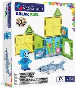 MAGNA-TILES Magnetická stavebnice Shark Dive / 13 dílků / od 3 let