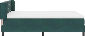 Postel s boxspringem s čelo Tmavě zelená 200 x 140 cm samet 3341417