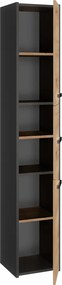 Koupelnový sloupek S33 antracit/dub artisan