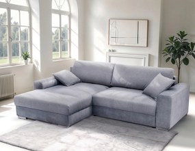 XXXLutz ROHOVÁ SEDAČKA, textil, modrošedá MID.YOU - Sedací soupravy - 000694008104