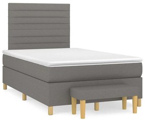 Box spring postel s matrací černá 120x190 cm textil 3270413