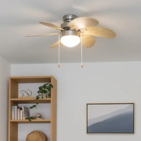 ZEVENTI - Stropní ventilátor FAMARA 1xE14/60W/230V béžová
