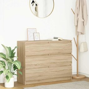 Příborník dub sonoma 100x35x76 cm kompozitní dřevo 3328500