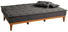 Atelier del Sofa 3-místná pohovka Fuoco - Anthracite, Antracitová