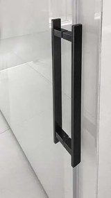 Gelco Sprchové dveře dvoudílné posuvné - sklo čiré,   š. 140 cm, v. 218 cm, barva černá GV1414 GV1414 BLACK