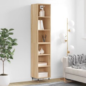 vidaXL Skříň highboard 34,5x32,5x180 cm kompozit [3189806] Barva: dub sonoma