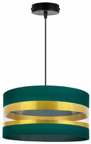 Závěsné svítidlo INTENSE GOLD, 1x textilní stínítko (výběr ze 6 barev), (výběr ze 3 barev konstrukce), (fi 40cm)