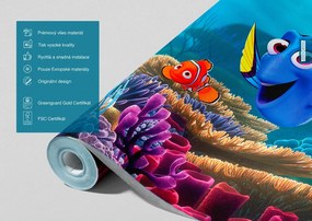 Dětská vliesová fototapeta na zed' Hledá se Nemo pod vodou, Disney | 202 x 90 cm | DFTDNH 5379