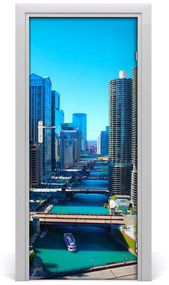 Fototapeta samolepící na dveře Chicago řeka 75x205 cm