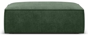 Tmavě zelená žinylková podnožka Vanda – Mazzini Sofas