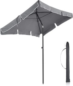 Čtvercový balkonový slunečník 1,8 x 1,25 m, UPF 50+ ochrana