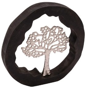 Strom života dekorace v kruhovém podstavci 15x3x15cm