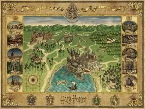 Ravensburger Harry Potter: Mapa Bradavic - 1500 dílků / od 14 let