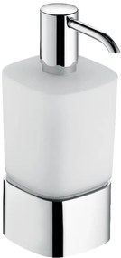Keuco Elegance - Dávkovač mýdla s držákem, 220 ml, matné sklo/chrom 11654019001