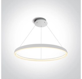 ONE Light 63050/W závěsné LED svítidlo, bílé, 40W, 3000K, ø70cm, IP20