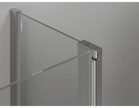 Mexen, Mexen Mist L Duo sklápěcí sprchový kout 100 x 95 cm, průhledný, chrom - 8A4L-100-095-01-00
