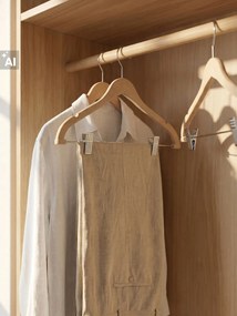Sinsay - Sada ramínek s klipsy 5 pack - béžová