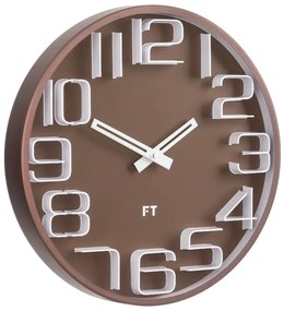 Designové nástěnné hodiny Future Time FT8010BR Numbers 30cm