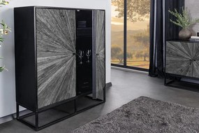 Designová vysoká komoda Shark 120 cm šedá