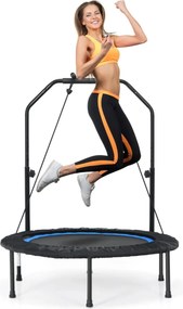 Costway Ø101 cm trampolína s odporovými pásy 2 mini trampolína s výškově