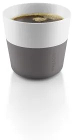 Set termohrnků na kávu Lungo Grey 230 ml, 2 ks Eva Solo