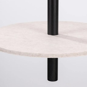 Černé/béžové kovové závěsné svítidlo ø 30 cm Rilu – Sollux