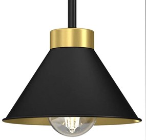 Stolní lampa DEMET 1xE27/15W/230V černá/zlatá