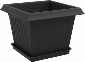 Květináče 6 ks Černá Plast 3403299