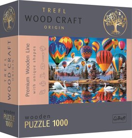 Puzzle trefl wood craft origin puzzle barevné balóny 1000 dílků