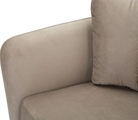 Designové křeslo Kiev šedé/zlaté