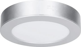 Solight LED mini panel koupelnový 2v1, 3CCT, podhledový/přisazený, 12W, 1020lm, IP54, stříbrná, kulatý