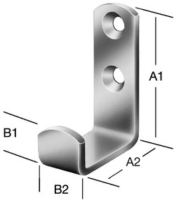 Hák stěna 65x87x35x17 bílý