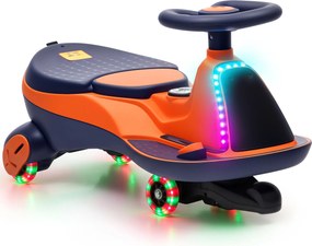 AIYAPLAY Elektrické odrážedlo 2 v 1 s hudbou, oranžové