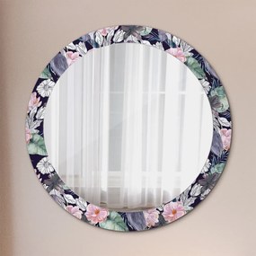 Kulaté dekorativní zrcadlo Čepice ptáků fi 80 cm