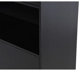 Černá modulární skříňka z borovicového dřeva 40x210 cm Finca – WOOOD