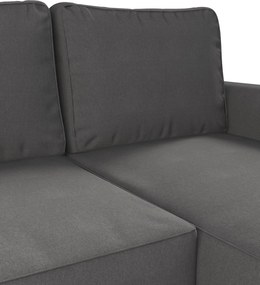 Potah na pohovku IKEA Backabro rozkládací se šezlongem barva šedá látka pletený vzor