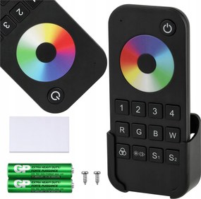 Dálkové ovládání pro RGB rgbw LED pásky zónové rf rádiové 4 zóny touch premium