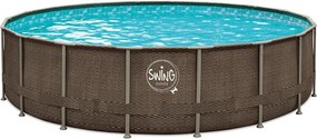 Marimex | Bazén Florida SWING 5,49x1,22m bez příslušenství - motiv HNĚDÝ RATAN | 10340309