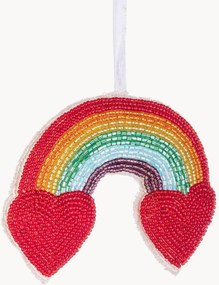 Sada vánočních ozdob z bavlny Rainbow, 6 dílů