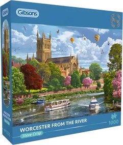 GIBSONS Puzzle Pohled na Worcester / 1000 dílků / 68 × 49 cm